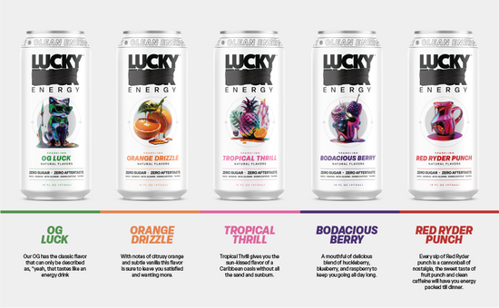 10-PACK VARIETY PACK (16OZ) | Lucky Energy Merch & Apparel
