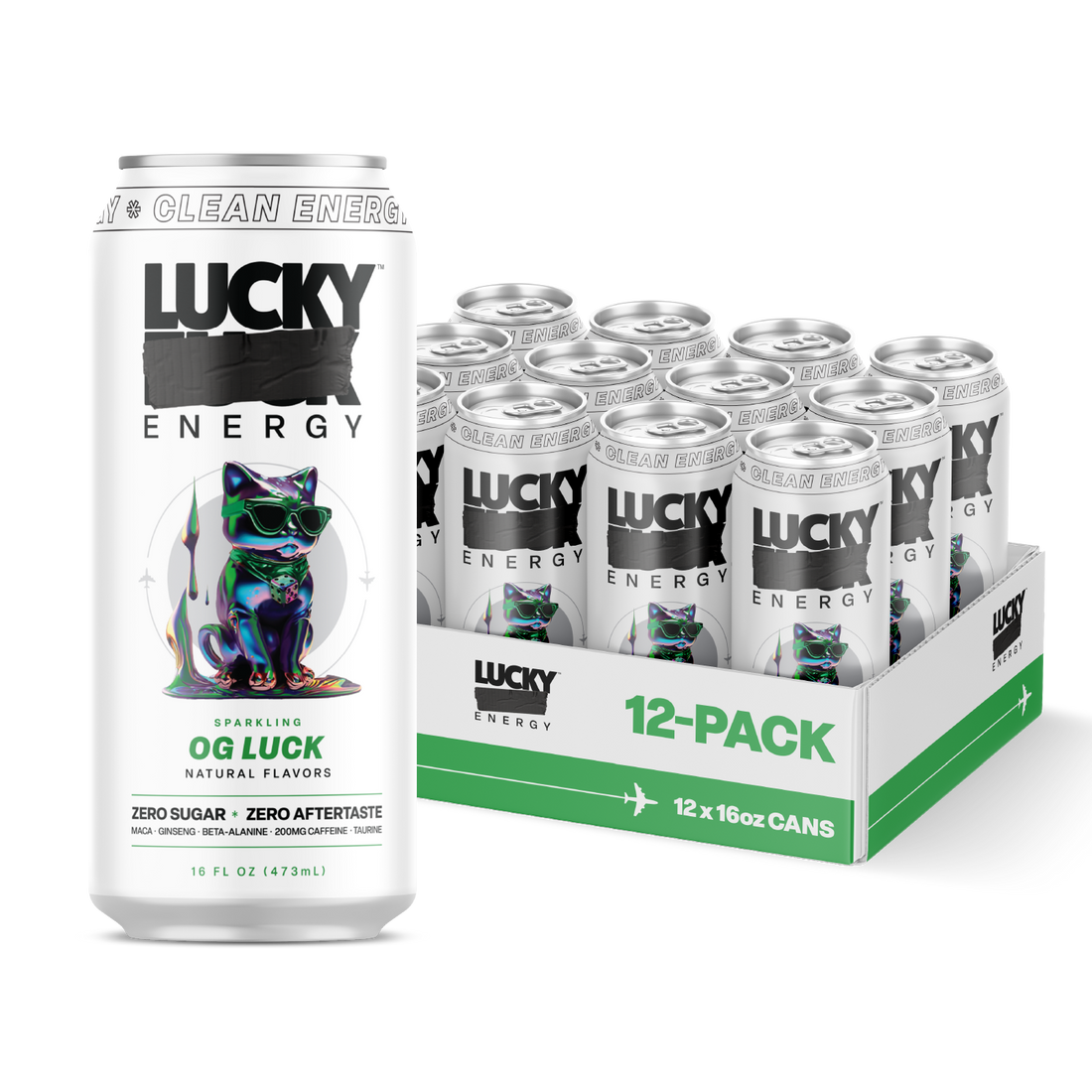 OG LUCK (12-PACK / 16OZ CAN) | Lucky Energy Merch & Apparel
